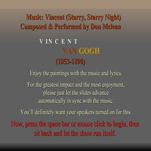 Van Gogh Song | PPS
