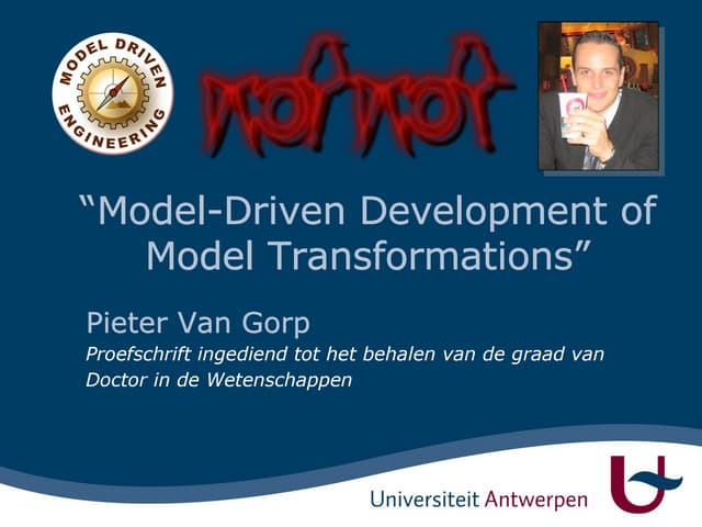Model Driven Development Of Model Transformations Ppt 3231