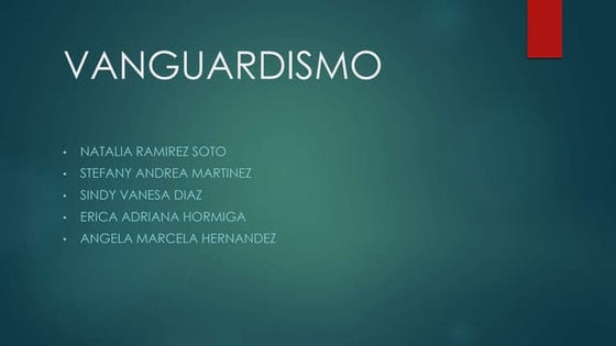 Vanguardismo | PDF
