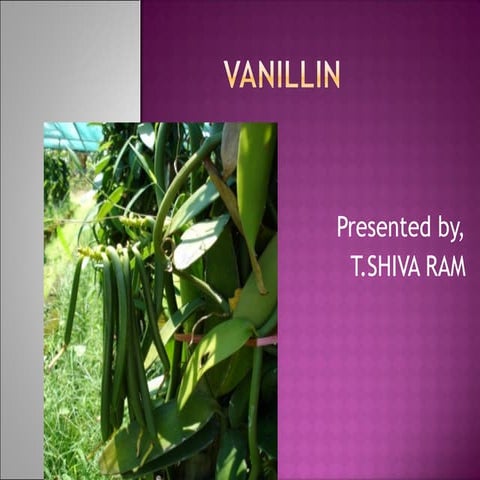 Vanillin | PPT