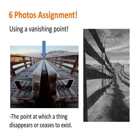 Vanishing point in Photography slideshow | PPTX