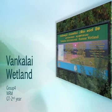 Vankalai wetland | PPTX