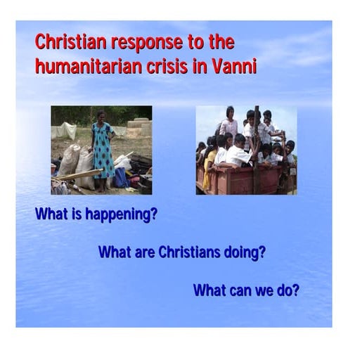 Vanni Humanitarian Criss Pp 28sep08 | PDF | Christianity | Religion ...