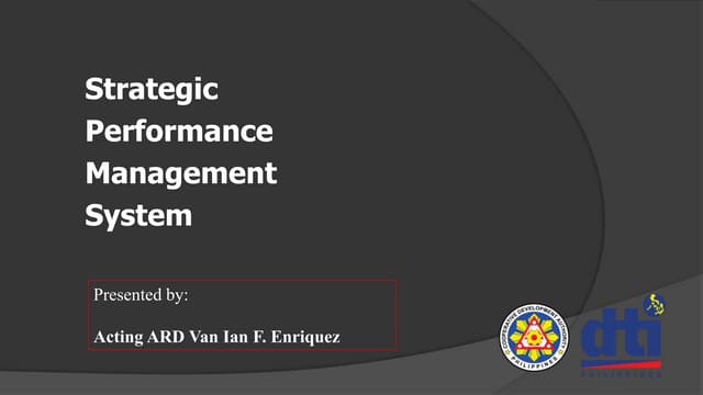 CDA SPMS Rating Scale | PPT