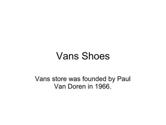 Vans | PPT