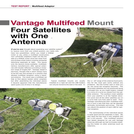 Vantage Multifeed | PDF