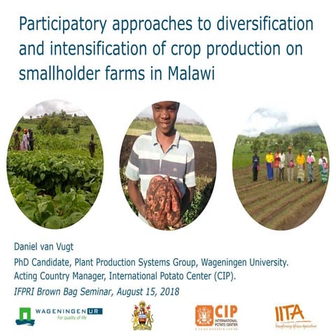 Participatory approaches to diversification and intensification of crop ...
