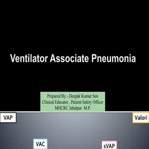 VAP BUNDLE, VENTILATOR ASSOCIATED PNEUMONIA BUNDLE | PPT
