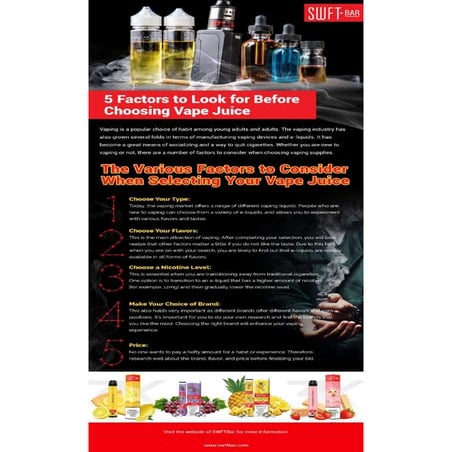 5 Factors to Look for Before Choosing Vape Juice | PDF