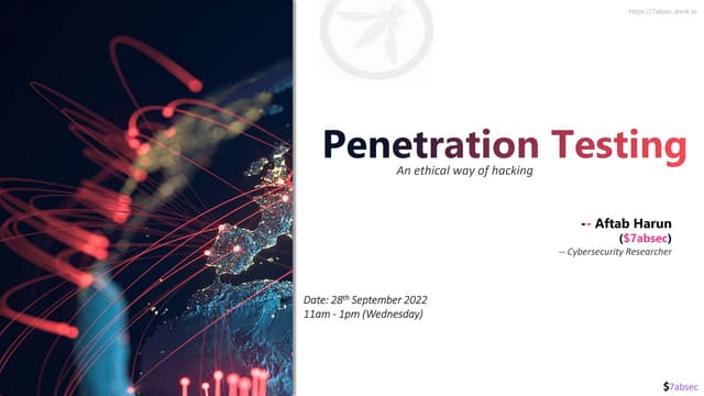 Vulnerability Assessment And Penetration Testing Pptx Information