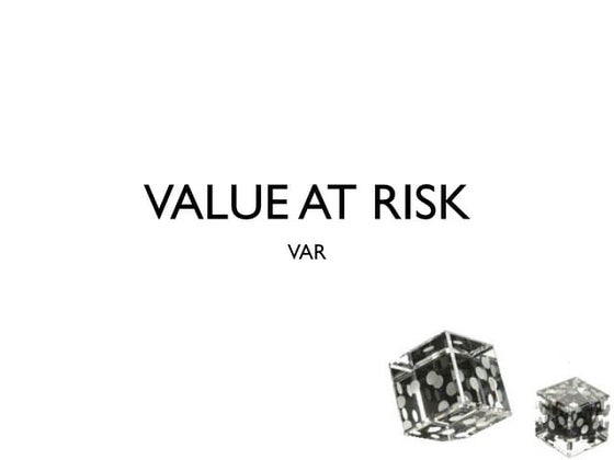 Value at risk | PPTX