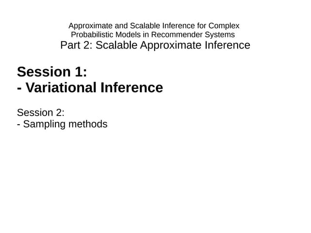 Variational Inference Ppt Free Download