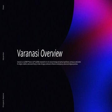 Varanasi development plan analysis | PDF