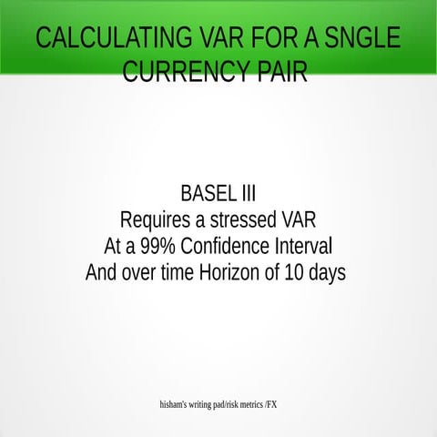 Var calculation | PDF