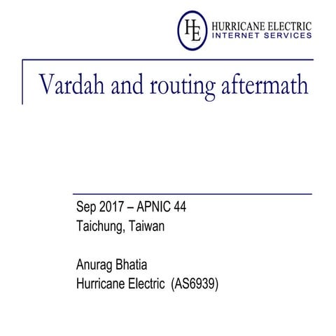 Vardah and Routing Aftermath | PDF