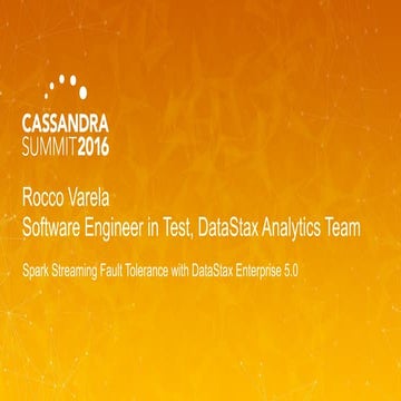 DataStax | Building a Spark Streaming App with DSE File System (Rocco Varela) | Cassandra Summit ...