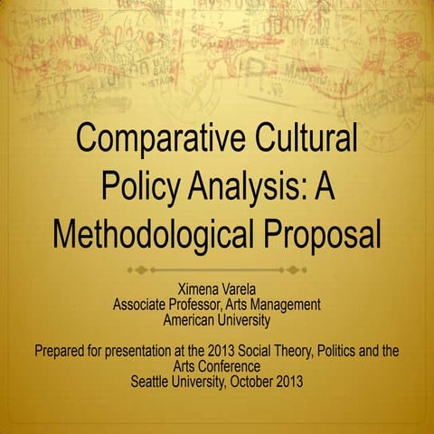 Comparing Cultural Policy | PPTX