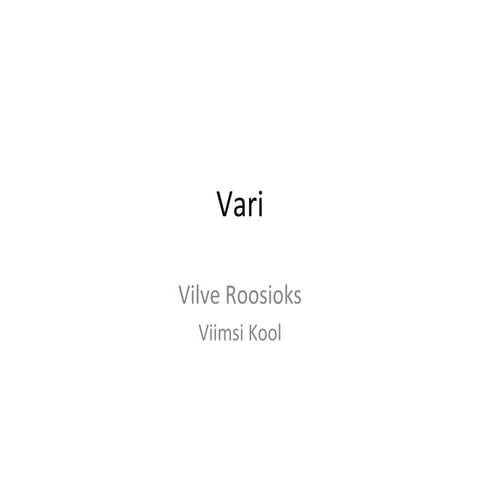 Vari | PPT