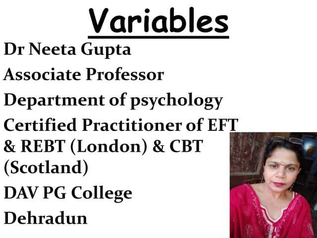 Types of Variables - Independent, Dependent ,Extraneous ,Intervening ...