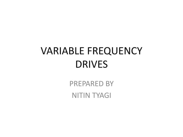 Variable Frequency Drive Pptx Radio Control Hobbies And Interests 5317