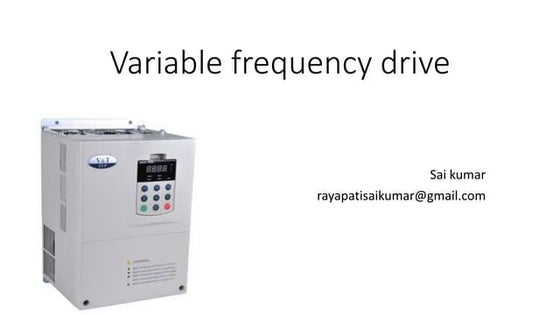 Variable Voltage Variable Frequency Drive Pptx Radio Control