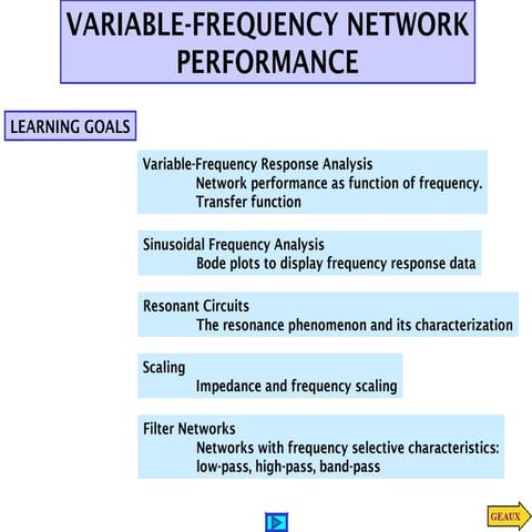 Variable frequencyresponseanalysis8ed | PPT