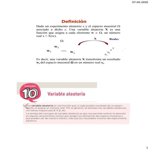 VARIABLES-ALEATORIAS.pptx | Physics | Science