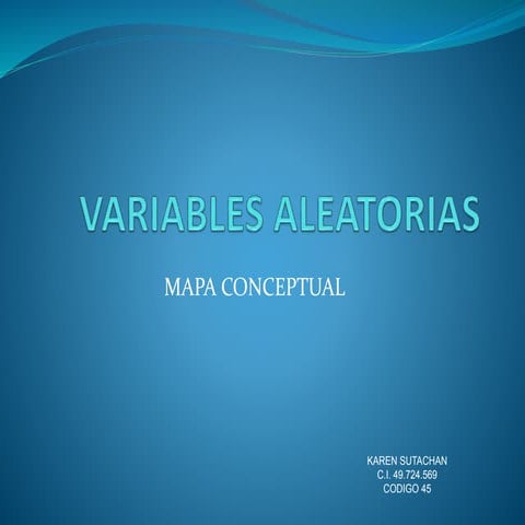 Variables aleatorias | PPTX