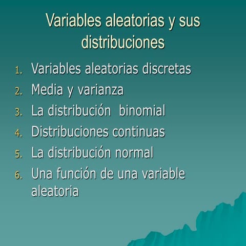 VARIABLES ALEATORIAS Y SUS DISTRIBUCIONES.ppt