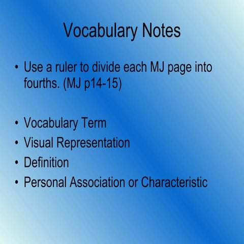 Variables and patterns vocabulary | PPT