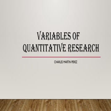 VARIABLES OF QUANTITATIVE RESEARCH .pptx