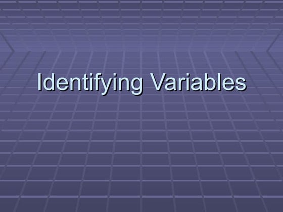 Basic variables ppt | PPT | Physics | Science