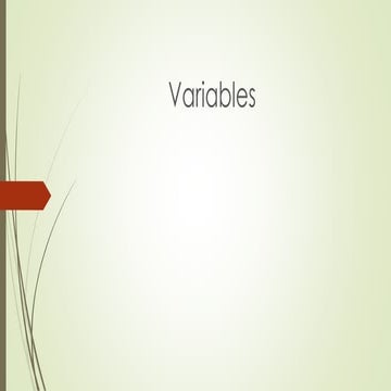 pseint instalacion y declaracion de Variables | PPTX