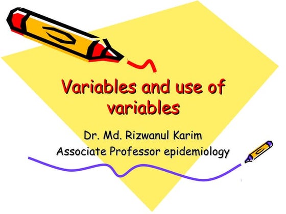 Types of variables in research | PPTX