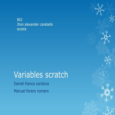 Variables scratch | PPTX