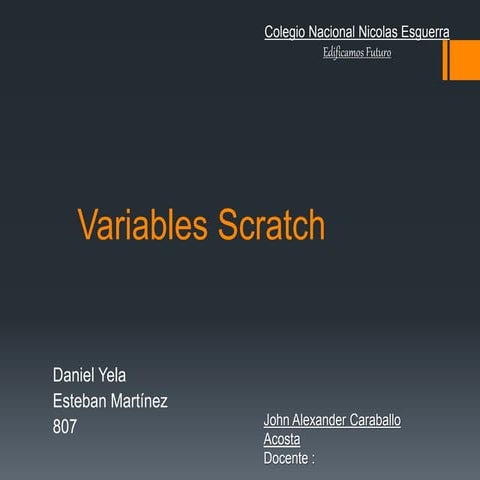 Variable de scratch | PPTX