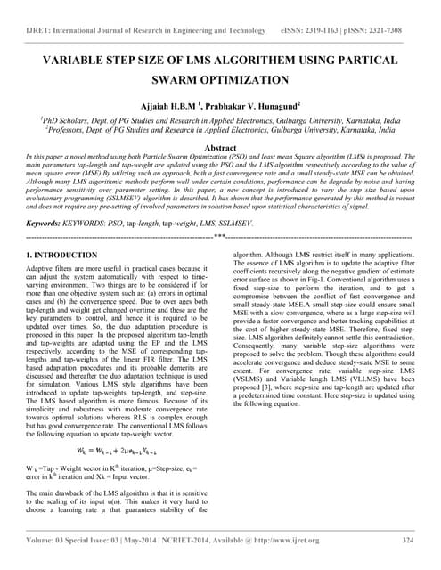 A variable step size diffusion lms algorithm for distributed estimation | DOCX