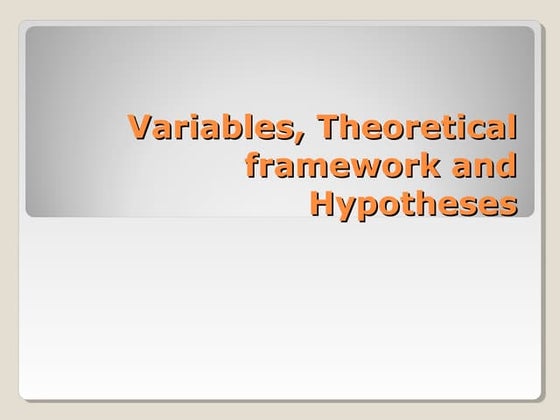 Concept, Construct and Variable | PPT