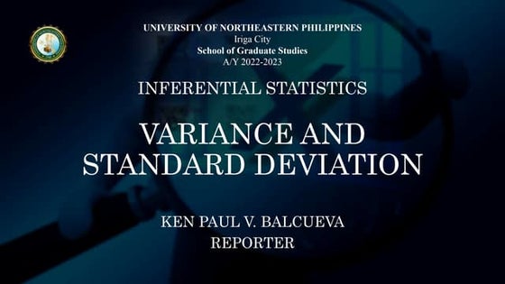 Variance And Standard Deviation Ppt