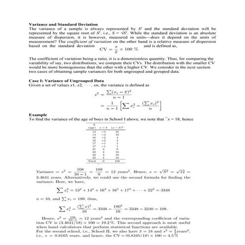 Variance And Standard Deviation Standard Deviation From Wolfram