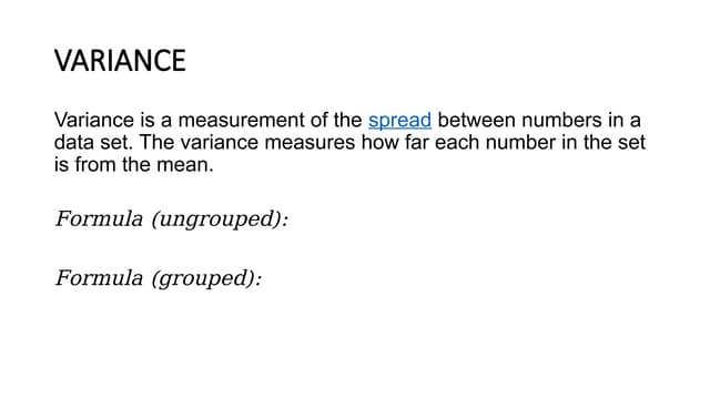 Variance And Standard Deviation Etc Pptx