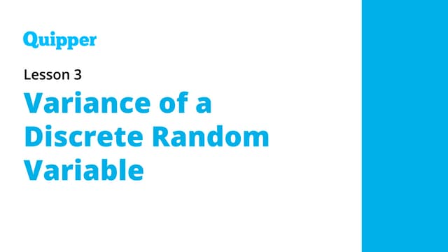 Mean, variance, and standard deviation of a Discrete Random Variable | PPTX
