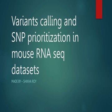 Variants calling and SNP prioritization in mouse RNA.pptx