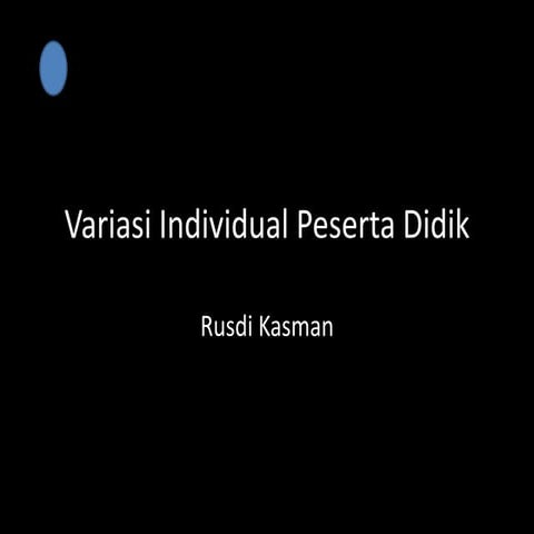 Variasi perkembangan | PPTX