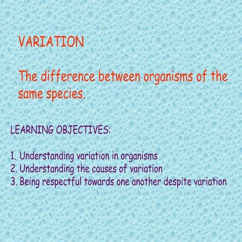 Variation | PPT