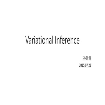 Variational inference | PPT