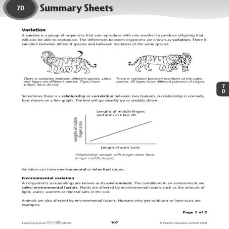 Variation and classification | PDF | Biological Sciences | Science