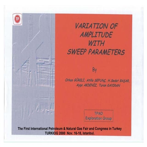 Variation of amplitude with sweep parameters | PDF