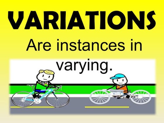 VARIATIONS(Direct Variation for Grade 9 students | PPT
