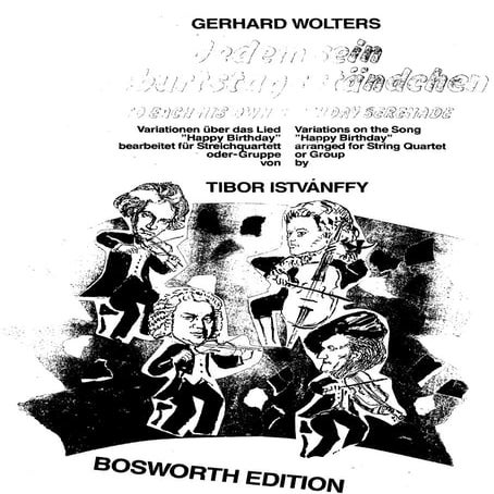 Variations On The Song Happy Birthday Arranged For String Quartet | PDF